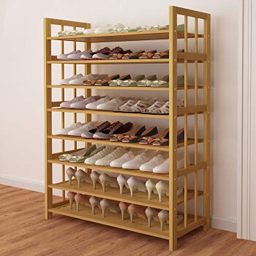 Shoe Bench Shoe Rack 8-Layer Solid Wood Dustproof Wooden Shoe Cabinet for Home Dormitory (Size : 80cm)