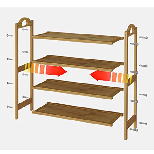 Shoe Bench Shoe Rack 8-Layer Solid Wood Dustproof Wooden Shoe Cabinet for Home Dormitory (Size : 80cm)