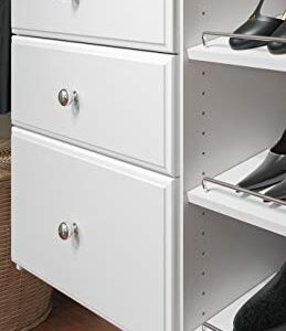 Easy Track 12" Drawer Closet Storage, White