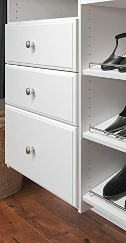 Easy Track 12" Drawer Closet Storage, White