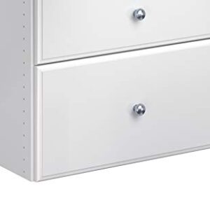 Easy Track 12" Drawer Closet Storage, White