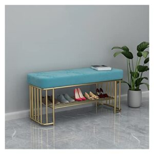 mfchy change shoe stool home door can sit-type shoe rack long strip wear shoe stool cloakroom shoe cabinet (color : d, size : 100 * 45 * 35cm)