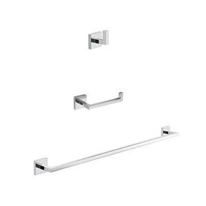 gedy elba1100 elba modern bathroom accessories set, chrome