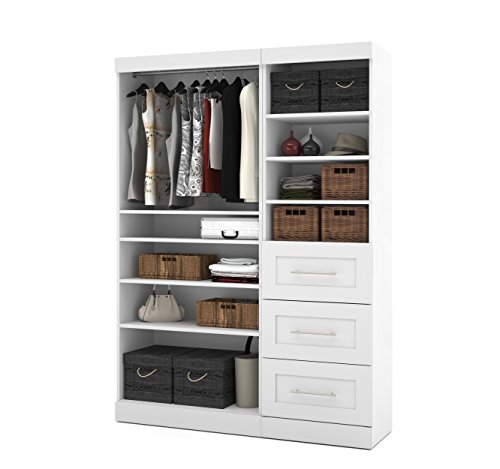 Bestar Pur Closet Organizer in White, 61W