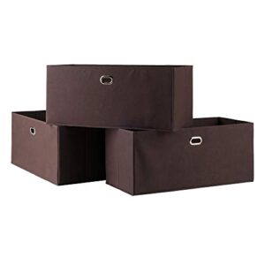 winsome wood torino storage/organization, chocolate