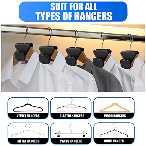 Space Saving Clothes Hanger Connector Hooks,Heavy Duty Hangers Extender Clips to Create Up to 5X Closet Space, Premium Closet Organizer for Hanging Shirts, Pants (36 Pc Value Pack, Cat Hook)