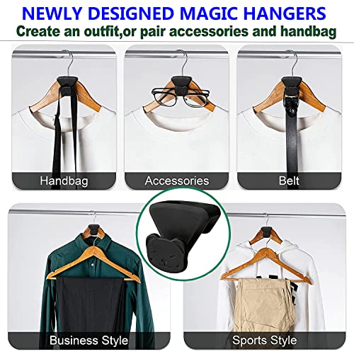 Space Saving Clothes Hanger Connector Hooks,Heavy Duty Hangers Extender Clips to Create Up to 5X Closet Space, Premium Closet Organizer for Hanging Shirts, Pants (36 Pc Value Pack, Cat Hook)