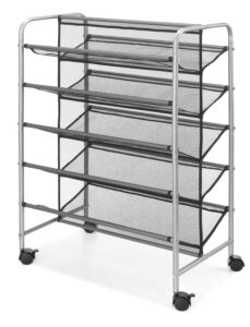 deahun mainstays 5 tier, 30 pair, metal mesh shoe rack