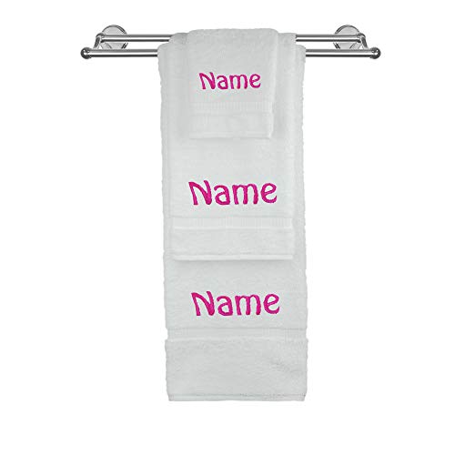 BC BARE COTTON Personalized Monogram Make Your Own Three Piece Towel Set Custom Wedding Engagement