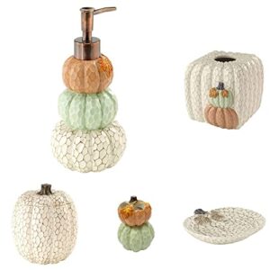 avanti linens - grateful patch collection bundle, festive fall decor for bathroom