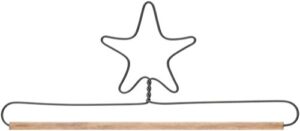 ackfeld 12in powder coated star hanger, 12"