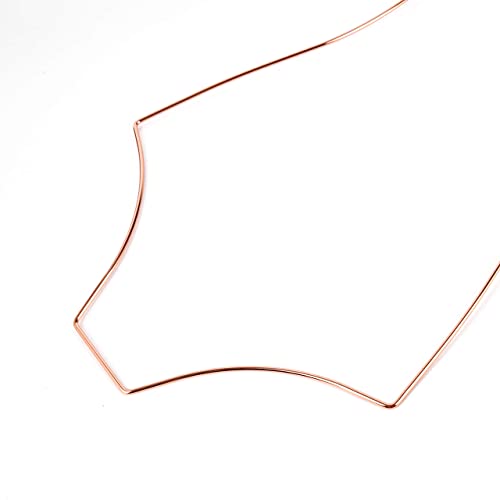 Arekuaei Rose Gold Wire Lingerie Hangers Body Shape Metal Display Bikini Swimwear hanger-10 of Pack