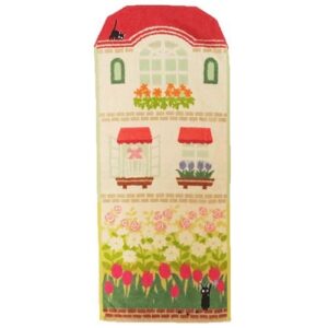 studio ghibli kiki's delivery service face towel cotton flower bed walk jiji