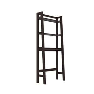 TINKLE WELL Toilet Storage, 3-Tier Bathroom Organizer Rack with Adjustable Bottom Bar, Space Saver, Brown, 65'' x 25.6'' x 12.2''