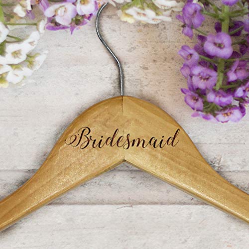 Bridal Party Dress Hanger Gift Favors for Wedding, Bride, Bridesmaid, and More