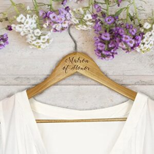 Bridal Party Dress Hanger Gift Favors for Wedding, Bride, Bridesmaid, and More