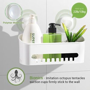 LUXEAR Suction Cup Towel Bar & Suction Cup Shower Caddy