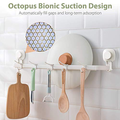 LUXEAR Suction Cup Towel Bar & Suction Cup Shower Caddy