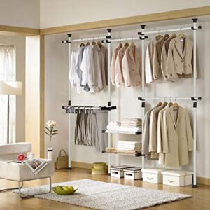 PRINCE HANGER, Deluxe Pants & Shelf Hanger, Clothing Rack, Clothes Organizer, Pants Hanger, Freestanding, Tension Rod, Closet system, Closet organizer, Clothes rack, Heavy Duty, PHUS-0052, Made in Korea