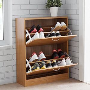 Yak About It Double Door Shoe Cabinet - Beech