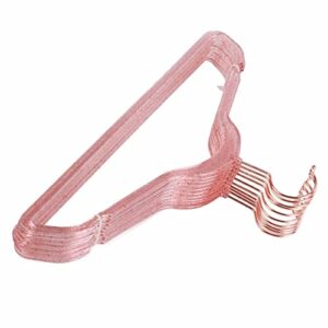 mumisuto Hangers,10Pcs Clothes Hangers 40cm Crystal Cut Hangers for Clothes,Heavy Duty Plastic Hanger Set Closet Wardrobe Hangers for Coat Jackets Pants Shirts T-Shirts Dresses (Pink)