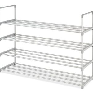 Whitmor 4-Tier, Gray Shoe Rack