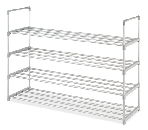 Whitmor 4-Tier, Gray Shoe Rack