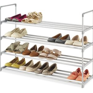 Whitmor 4-Tier, Gray Shoe Rack