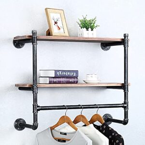 suliang industrial pipe clothing rack wall mounted clothes rack,pipe clothing rack with shelf clothes rack with shelves,retail shelving garment rack