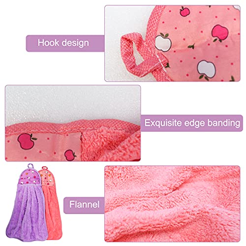 Hand Towel Hanging Kitchen Hand Dry Towel Fast Dry Soft Dish Wipe Cloth for Kitchen Bathroom Use (4 pcs)