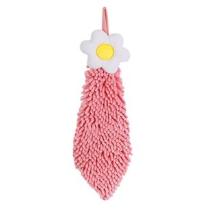 ngumms chenille hand towel,hanging kitchen towels,kids hand towels kitchen hanging hand towels,quick dry flower towels funny cartoon hand towel for kitchen, absorbent thick hand towel