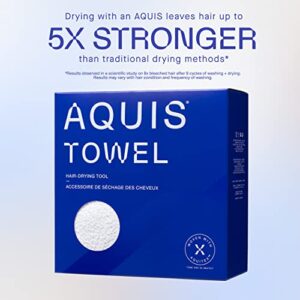 AQUIS Towel Hair-Drying Tool, Water-Wicking, Ultra-Absorbent Recycled Microfiber