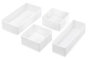 whitmor set of 4-white drawer organizer