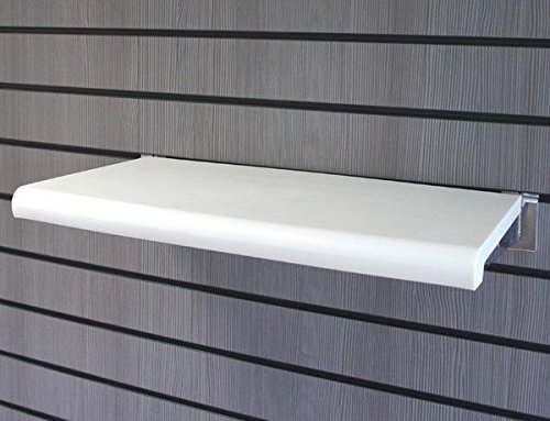 Only Garment Racks #5901WHITE (Pack of 4) Injection-Molded Shelves, 13" Depth x 24" Length, White (Pack of 4)