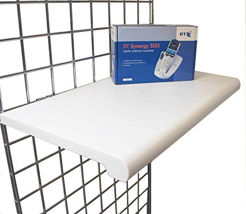 Only Garment Racks #5901WHITE (Pack of 4) Injection-Molded Shelves, 13" Depth x 24" Length, White (Pack of 4)