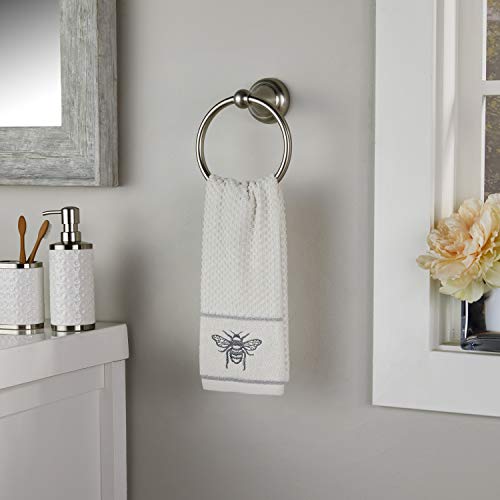 SKL Home Farmhouse Bee Hand Towel Set, White