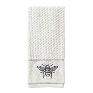 SKL Home Farmhouse Bee Hand Towel Set, White