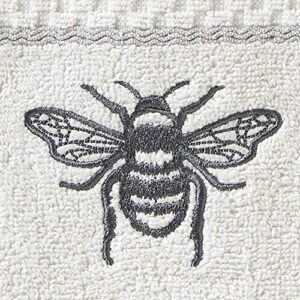 SKL Home Farmhouse Bee Hand Towel Set, White