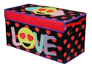 idea nuova emoji pals love collapsible storage trunk