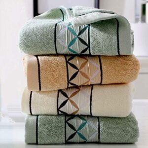 newraturner 4 pack cotton hand towels,100% cotton face towels, with print cotton hand towels, super soft and highly absorbent hand towel for bathroom (14 x 30 inch)(maoj-4p)