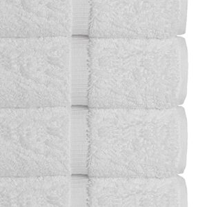 Chakir Turkish Linens | Hotel & Spa Quality 100% Cotton Premium Turkish Towels | Soft & Absorbent (6-Piece Hand Towels, White)