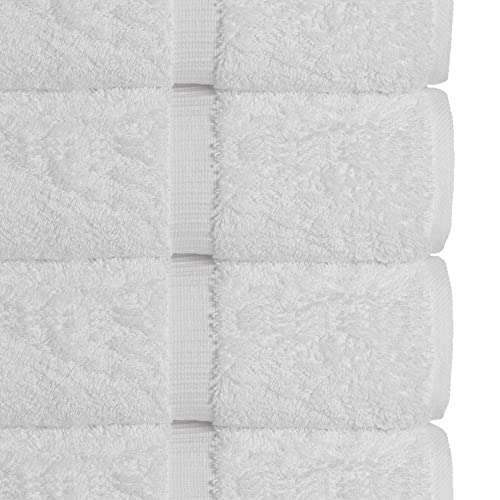 Chakir Turkish Linens | Hotel & Spa Quality 100% Cotton Premium Turkish Towels | Soft & Absorbent (6-Piece Hand Towels, White)