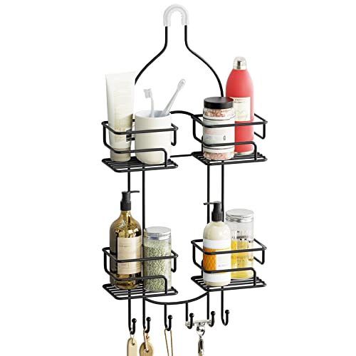 SRIWATANA Shower Caddy Hanging Over Head Shower Organizer and Bathroom Shelves Wall Mounted, Bundle