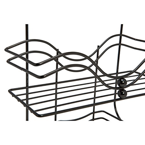 Simplify Bath Bliss Ocean Design Shower Caddy in Black Onyx