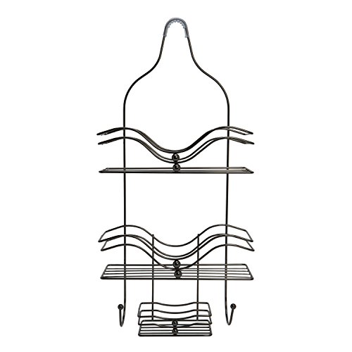 Simplify Bath Bliss Ocean Design Shower Caddy in Black Onyx