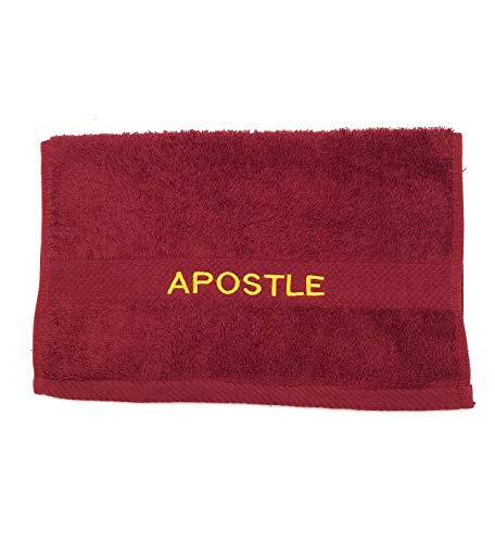 Mercy Robes Preaching Hand Towel Apostle(Burgundy/Gold)