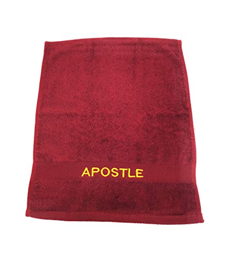 Mercy Robes Preaching Hand Towel Apostle(Burgundy/Gold)