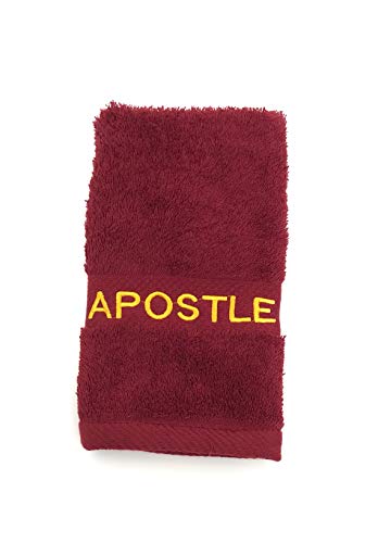 Mercy Robes Preaching Hand Towel Apostle(Burgundy/Gold)