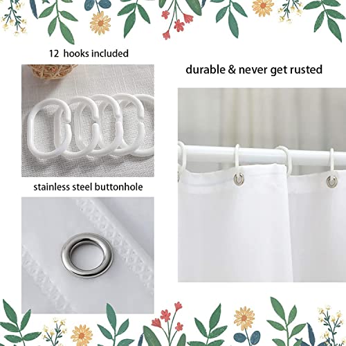 4 Pcs Perfume Paris Girl Shower Curtain Sets with 12 Hooks Waterproof Polyester Bathroom Sets with Rugs and Accessories-Bath Mat,Toilet Lid Cover,U-Shaped Mat,Black Girl Shower Curtain for Bathroom