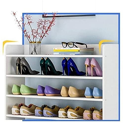 llibnn 8 Tiers Wooden Shoe Storage Shelf Adjustable Shoe Tower Cabinet for Closet Entryway Hallway Easy to Assemble (Color : B) (Color : B)